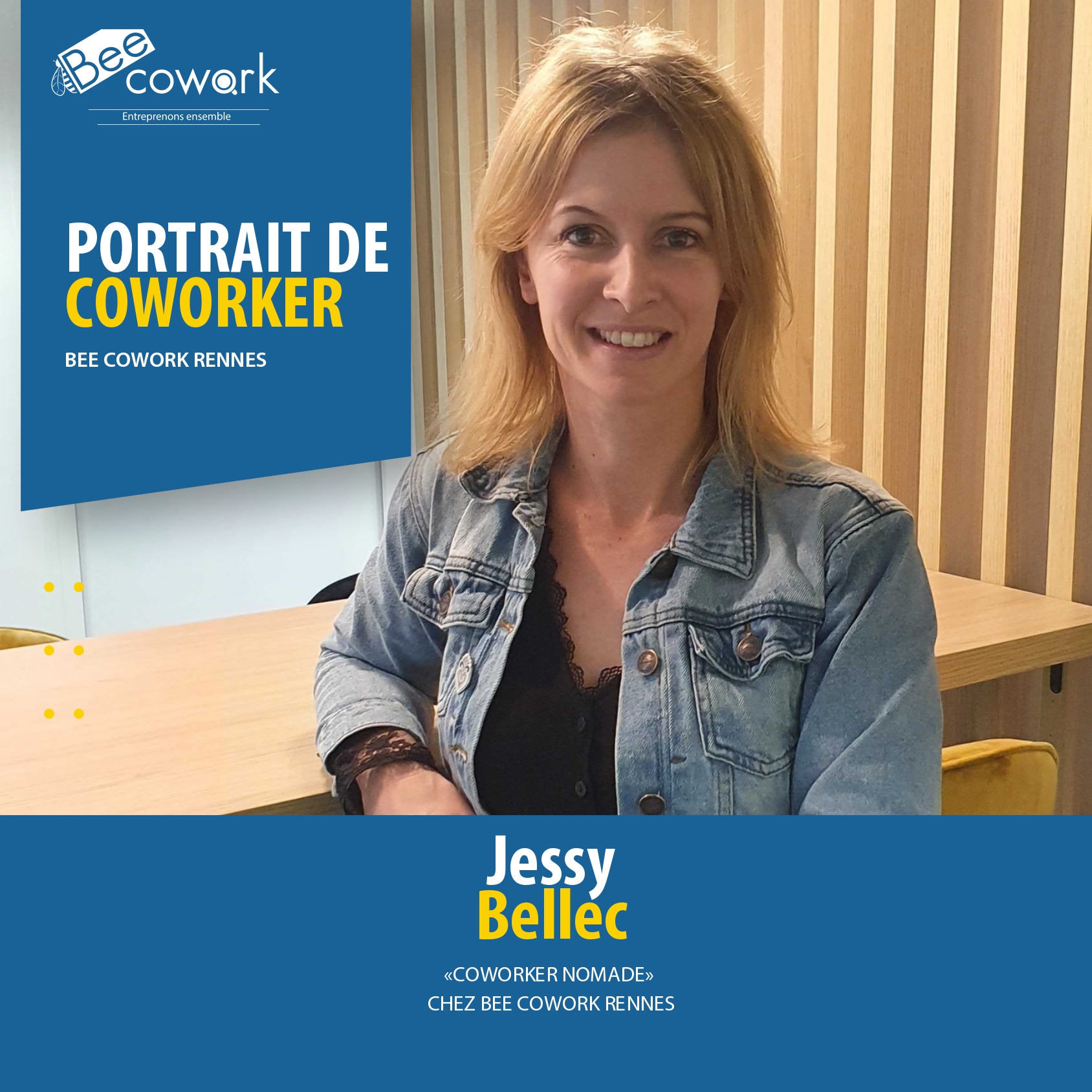 PORTRAIT DU COWORKER - JESSY BELLEC